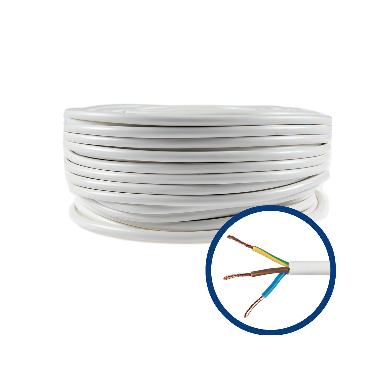 Cablu electric MYYM, 3x1.5mm, litat - Bilden